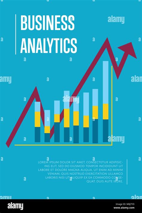 Business Analytics Banner With Graphic Report Stock Vector Image And Art Alamy