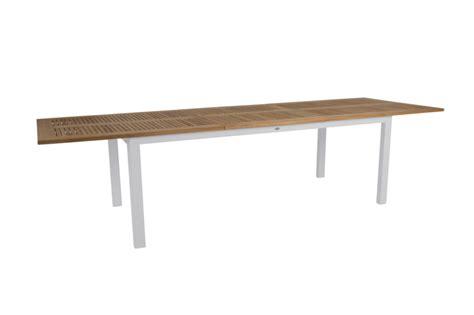 Lyon Dining Table Light Grey Teak Brafab