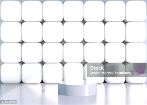 기하학적 형태의 최소한의 장면 그림자가있는 크림 배경의 연단 화장품 쇼케이스 숍프론트 디스플레이 케이스를 보여주는 장면 3d 0명에 대한 스톡 사진 및 기타 이미지 Istock