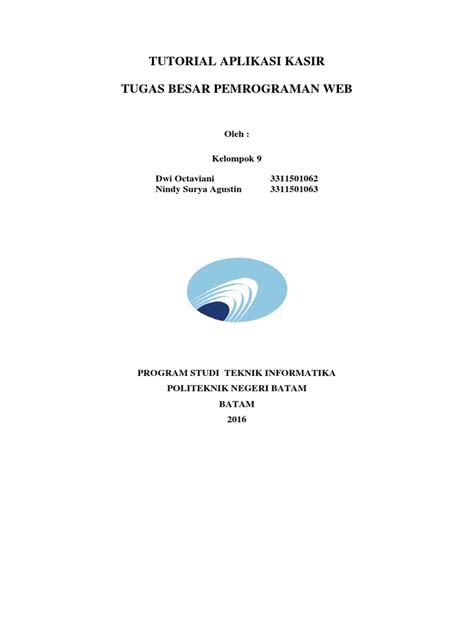 Adoc Pub Tutorial Aplikasi Kasir Tugas Besar Pemrograman We Pdf