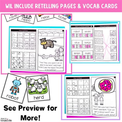 Decode And Draw Growing Bundle Higher Level Decodable Readers First
