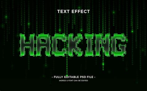 Hacker Text Effect Psd 34000 High Quality Free Psd Templates For