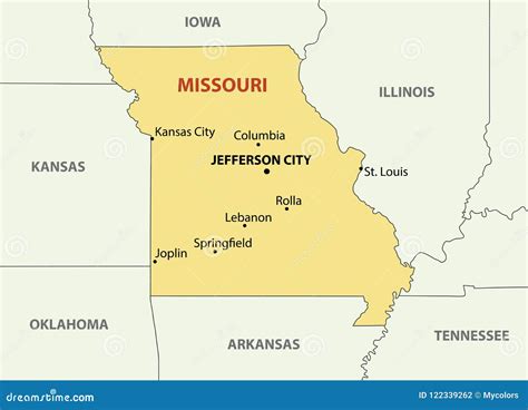 Mapa Imprimible De Missouri Missouri Map Prints Shaded Relief