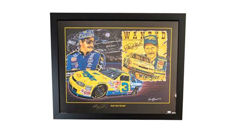 Blast From The Past Autographed Dale Earnhardt Lithograph At Kissimmee 2024 As X267 Mecum