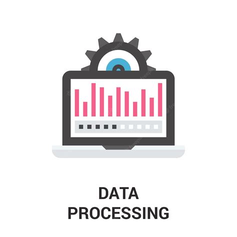 Premium Vector Data Processing Icon