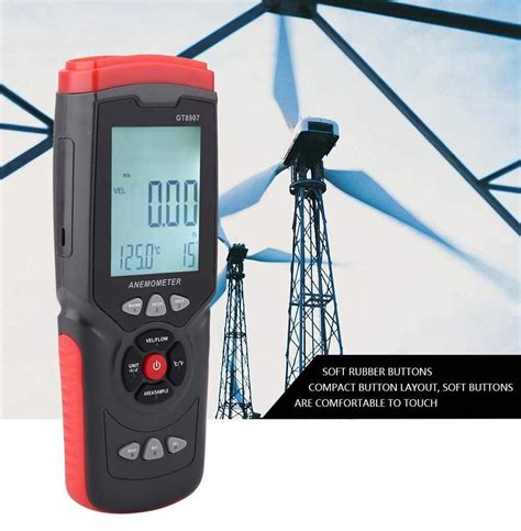 Digital Flow Anemometer Thermohygrometer Usb Gt8907
