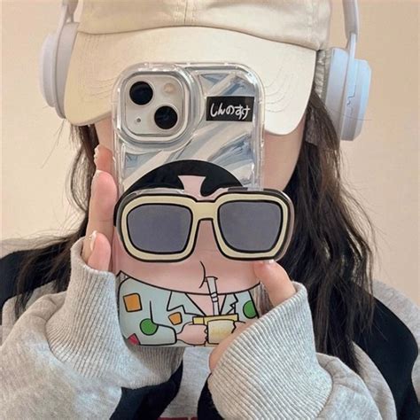 15미니입고 당일발송 잠옷 짱구 범퍼케이스 선글라스 그립톡 세트 아이폰 젤리 쿠션 스마트톡 거치대 우정 커플 생일선물