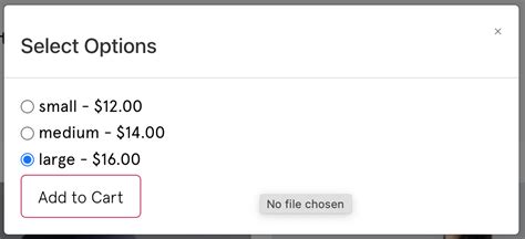 Ajax Woocommerce Select Option Popup Stack Overflow