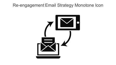 Re Engagement Email Strategy Monotone Icon In Powerpoint Pptx Png And Editable Eps Format PPT