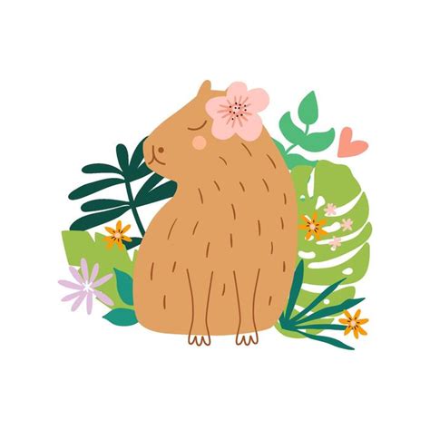 Cute Capybara Vector Art Icons And Graphics For Free Download