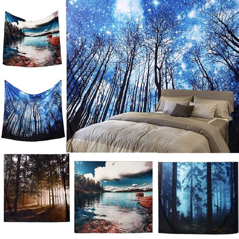 Buy 30x150cm Beautiful Natural Forest Printed Large Wall Tapestry Cheap