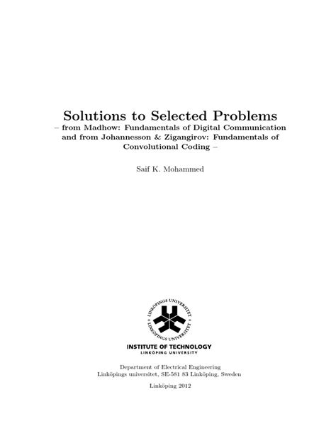solutions tutorial 3 pdf bandwidth signal processing electronics