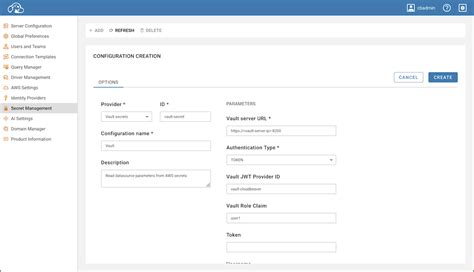 Configure Secret Providers Cloudbeaver Documentation