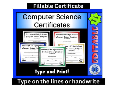 Computer Science Certificates Programming Certificate Coding Award Coding Certificates