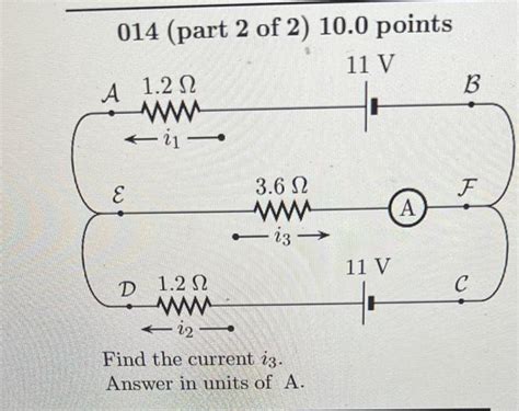 Solved Answer In Units Of A Chegg Com