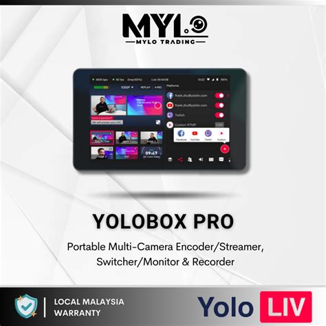READY STOCK YoloLiv YoloBox Pro Portable Multi Camera Encoder Streamer Switcher Monitor