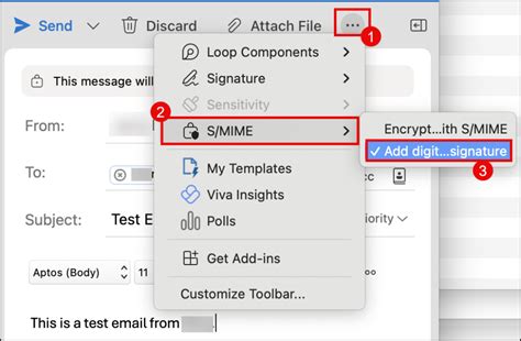 Send A Secure Email Using A Smime Certificate In The New Outlook For Mac
