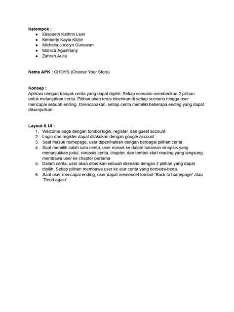 group project idea pdf