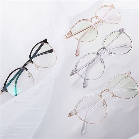16007 블루라이트 차단 청광렌즈 반테 반무테 하금테 투명 안경 블루라이트 차단 청광렌즈 반테 반무테 하금테 투명 안경 에이블리