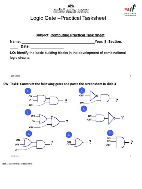 Logic Gate P1 Pdf Logic Gate Computer Engineering