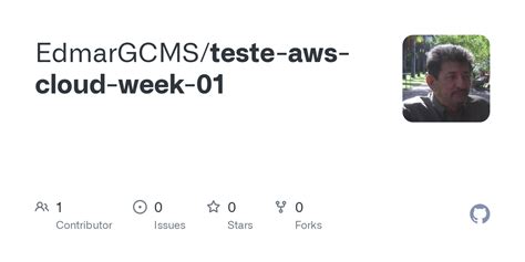 GitHub EdmarGCMS Teste Aws Cloud Week