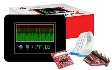 2 8 gen4 lcd pack for raspberry pi with gen4 ulcd 28d 4d serial pi