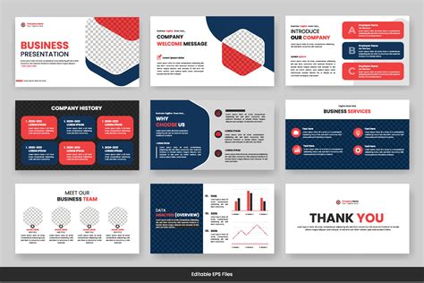 Business Presentation Slides Template Design Minimalist Project