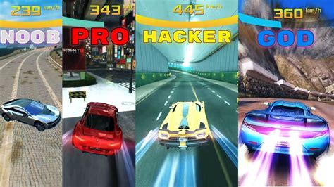 Asphalt 8 Noob Vs Pro Vs Hacker Vs God YouTube