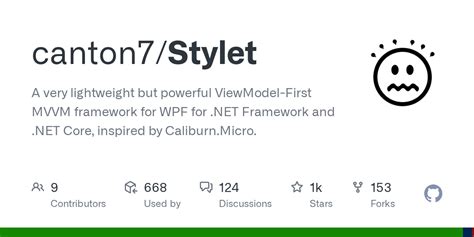 Github Canton7stylet A Very Lightweight But Powerful Viewmodel First Mvvm Framework For Wpf