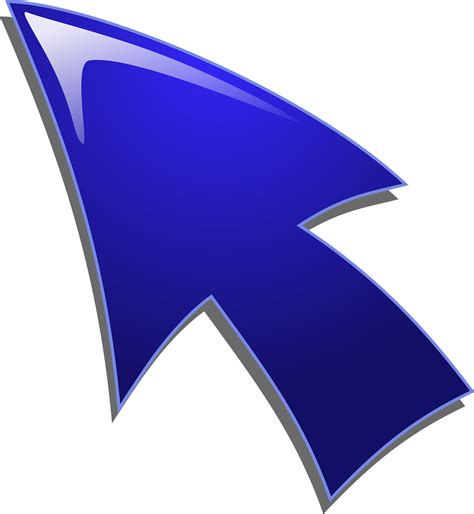 Arrow Blue Glossy · Free Vector Graphic On Pixabay