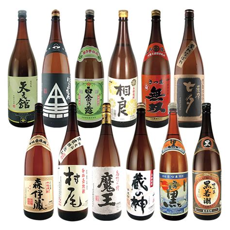 人気の3品入り 贅沢芋焼酎一升瓶 12本セット Syochu 12 Bottle Set その他 Aeon De Wine