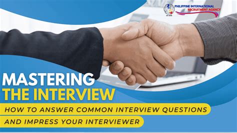 Mastering The Interview How To Answer Common Interview Questions And Impress Your Interviewer