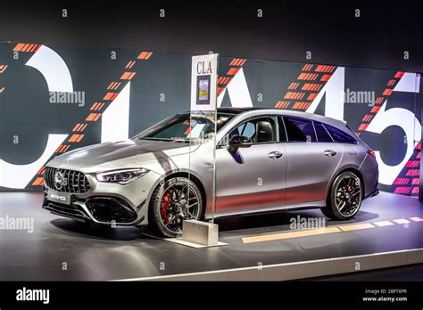 Brussels Belgium Jan 2020 Mercedes Amg Cla 45 Shooting Brake 4matic