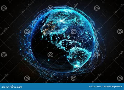 The Idea Of Global Interconnectedness Is Illustrated By A Network Of Communication Lines That