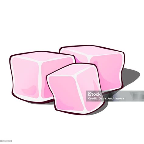 3 핑크 달콤한 식용 큐브 흰색 배경에 고립 벡터 만화일러스트 레이 션 0명에 대한 스톡 벡터 아트 및 기타 이미지 0명 달콤한 음식 등측투영법 Istock