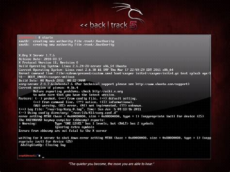 Backtrack 5 KDE Startx Failed To Load Error And Solution NixCraft