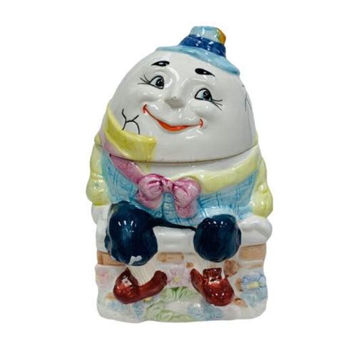 Vintage Humpty Dumpty Cookie Jar Canister Bico 4473166585