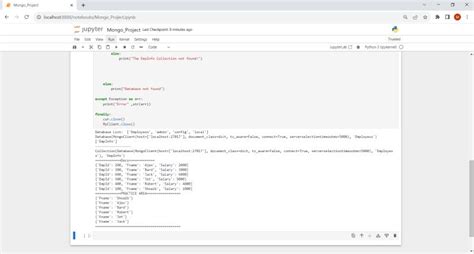 Muhammad Shoaib On Linkedin Mongo Db Connected With Python Running