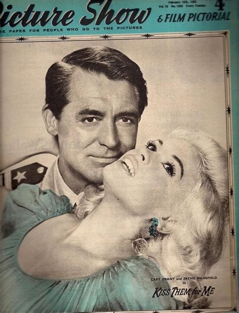 Picture Show British Film Magazine Cary Grant And Jayne Mansfield Cover