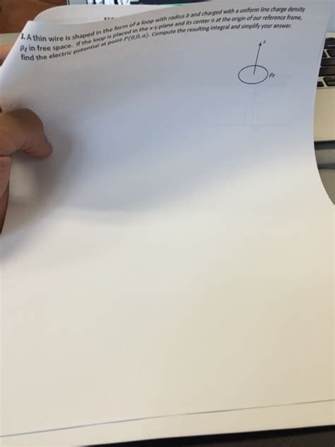 Solved A Thin Wire Is Shaped In The Form Of A Loop With Chegg