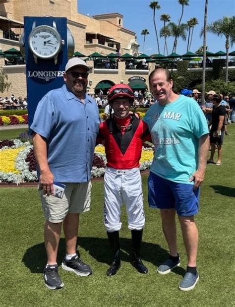 With Sean Gerson And Jockey Tyler Baze At Del Mar We Ran Second At 8 1 Mark Wayman