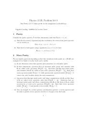 PS Pdf Physics B Problem Set Due Friday Pm Pacific Via The Assignment On