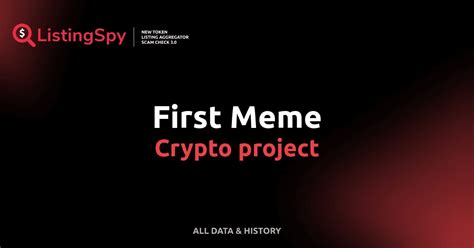 First Meme Crypto Project Info Btcgalore Listings Events Charts Community Analysis Listingspy