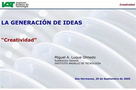 PPT LA GENERACI N DE IDEAS PowerPoint Presentation Free Download ID 173877