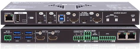 Lightware Ucx 4x2 Hc40 4×2 Taurus Hdmi 2 0 And Usb 3 1 Matrix
