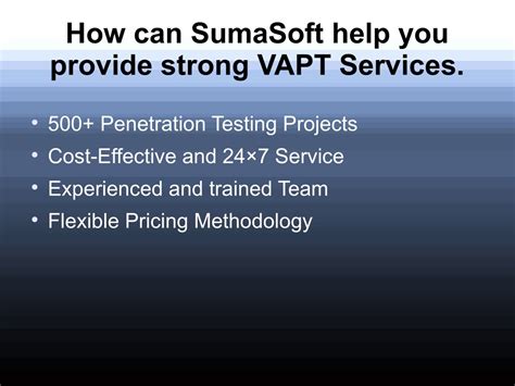 Ppt Vapt Testing Company Powerpoint Presentation Free Download Id