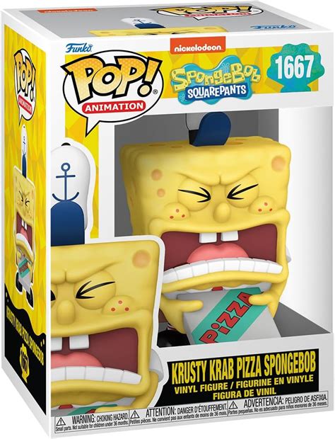 Funko Pop Animation Spongebob Squarepants 25th Anniversary Krusty Krab Pizza Spongebob