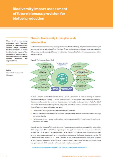 Biodiversity Impact Assessment Of Future Biomass Provision For Biofuel Production Concawe