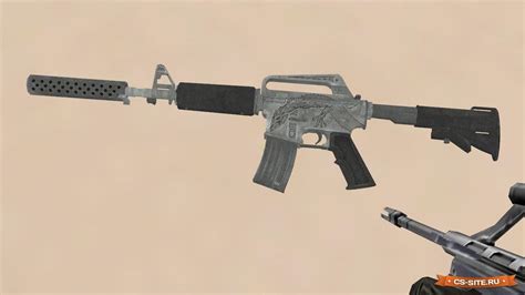 Модель Hd M4a1 S «basilisk с анимацией осмотра для Cs 1 6