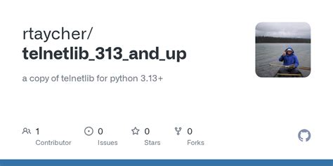 Github Rtaychertelnetlib313andup A Copy Of Telnetlib For Python 313